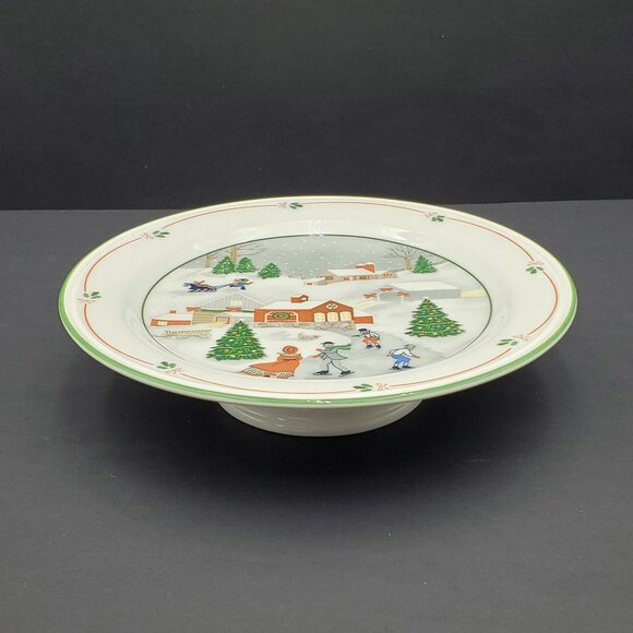 Sango | Dining | Sango Silent Night Holiday Serving Plate Footed ...